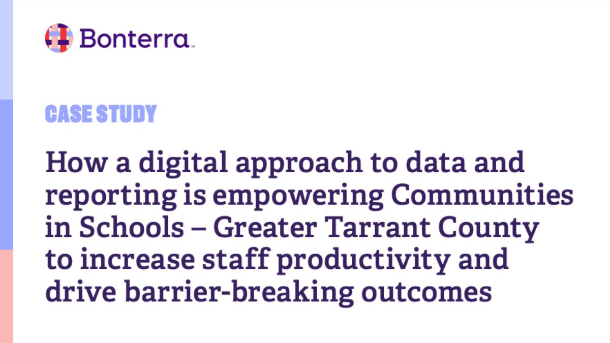 How a digital approach to data and reporting is empowering Communities ...