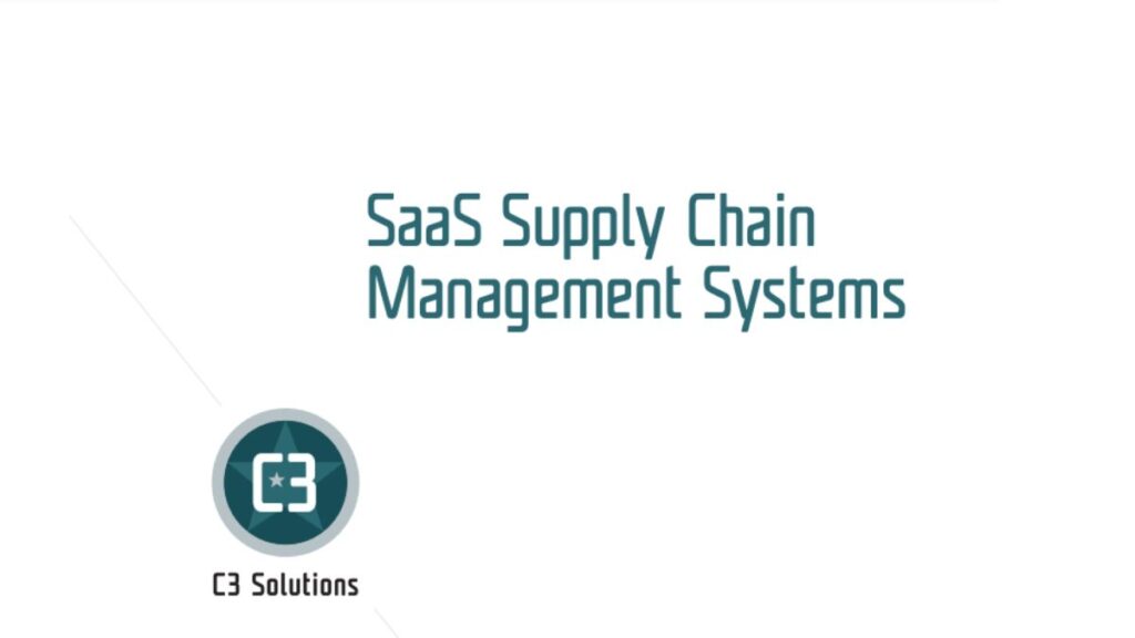 SaaS Supply Chain Management Systems